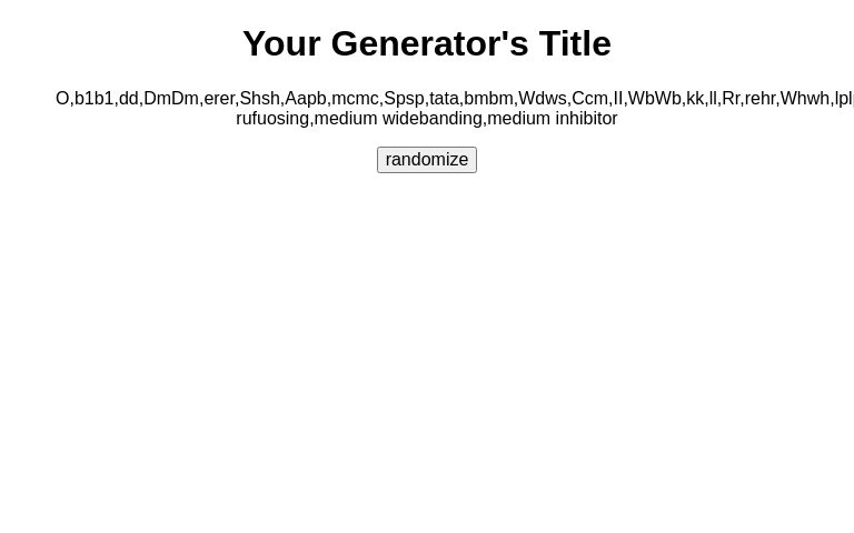 Cat Gene Randomizer ― Perchance Generator