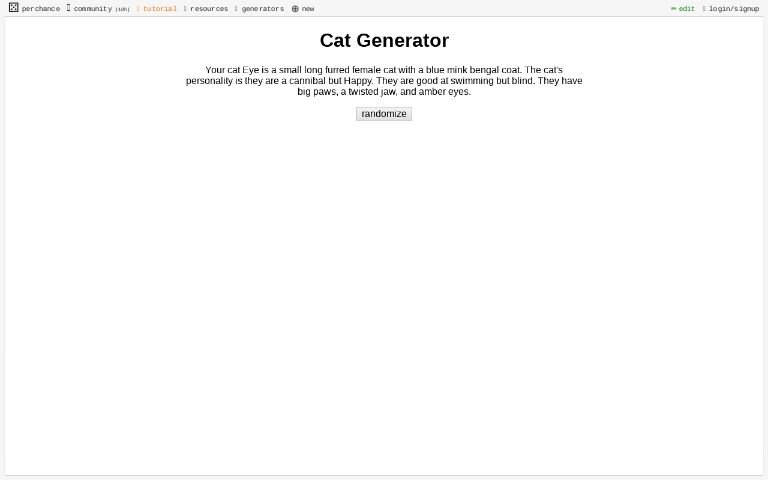 Cat Generator