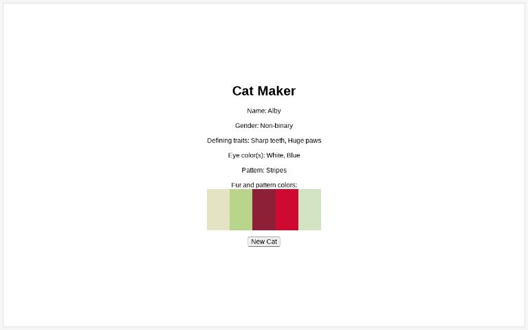Cat Maker ― Perchance Generator