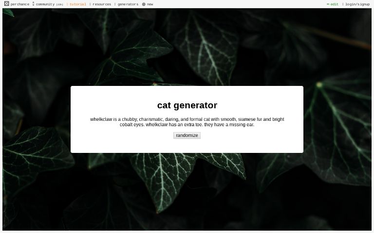 cat generator