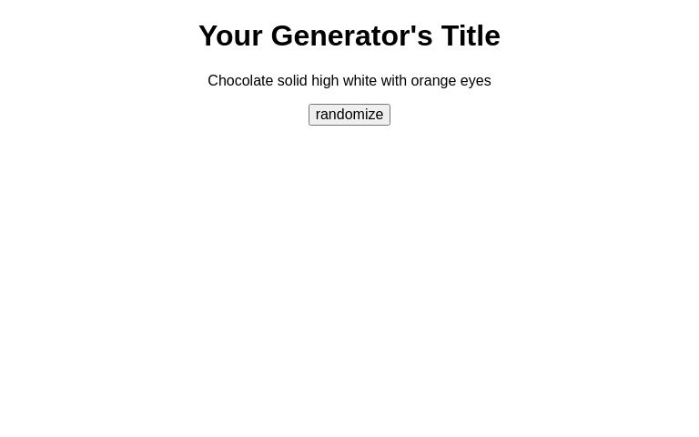 Cat Pelt ― Perchance Generator