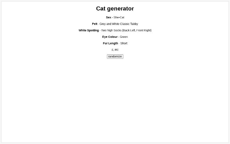 Cat generator