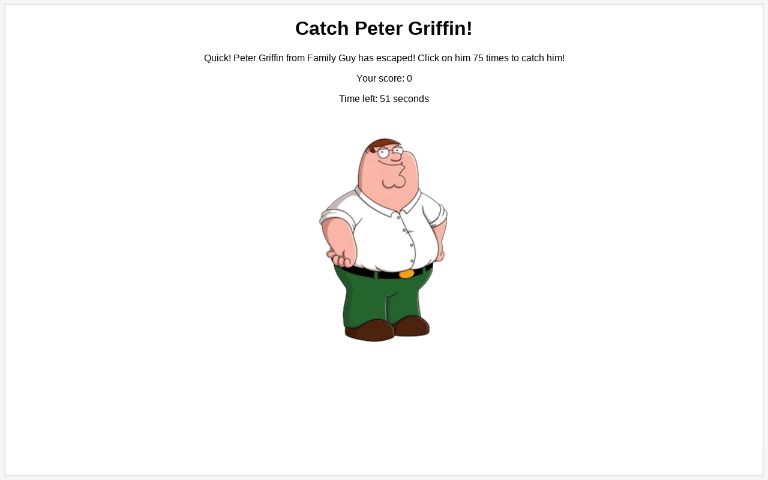 Catch Peter Griffin! ― Perchance Generator