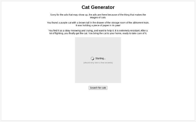 Cat Generator