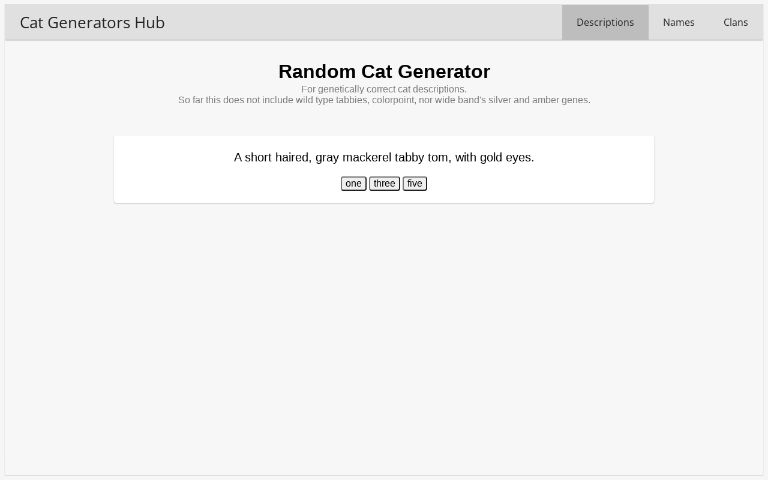 Random Cat Generator