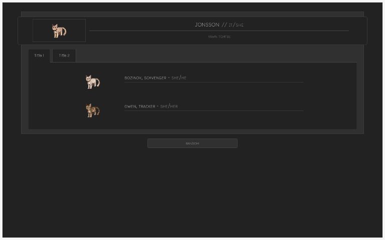 catgen ― Perchance Generator