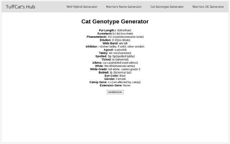 Cat Genotype Generator