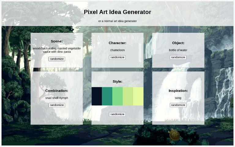 Pixel Art Idea Generator