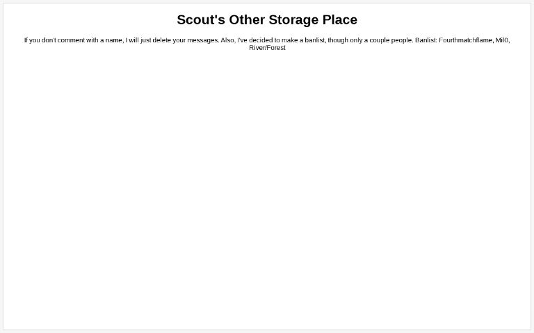 Scout's Other Storage Place ― Perchance Generator