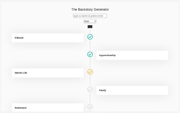 The Backstory Generator