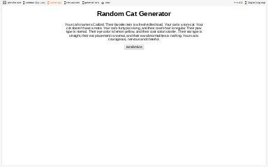 Random Cat Generator