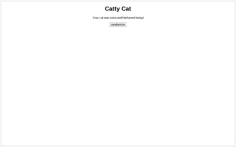 Catty Cat ― Perchance Generator