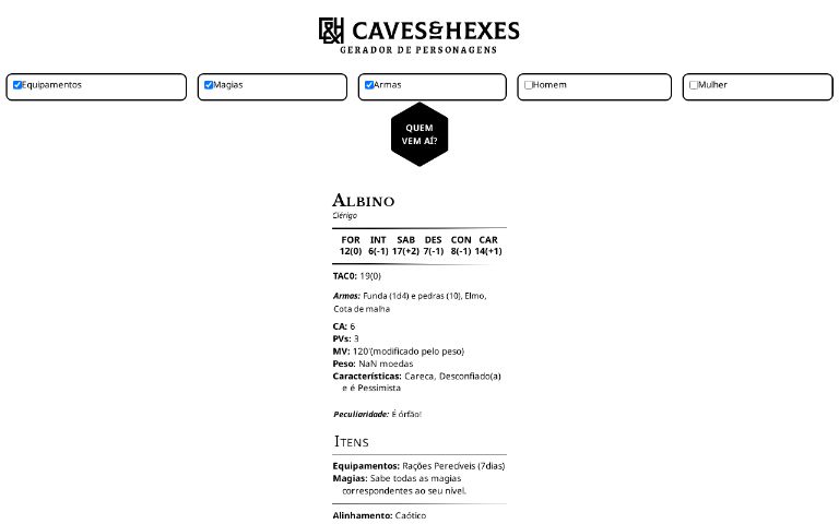 Gerador de Personagens ― Perchance Generator