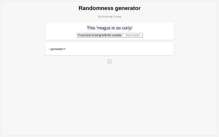 Randomness generator