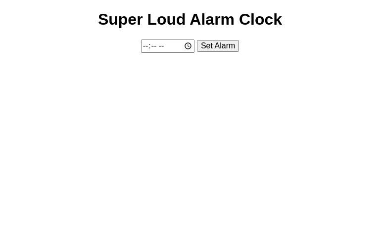Super Loud Alarm Clock ― Perchance Generator