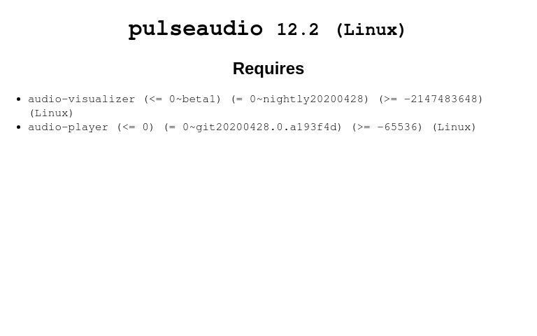 pulseaudio 12.2 (Linux) ― Perchance Generator