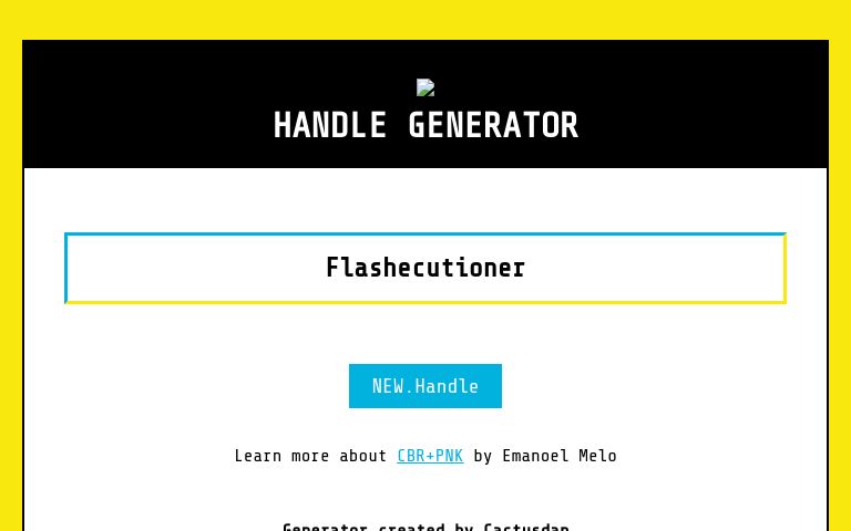 HANDLE GENERATOR