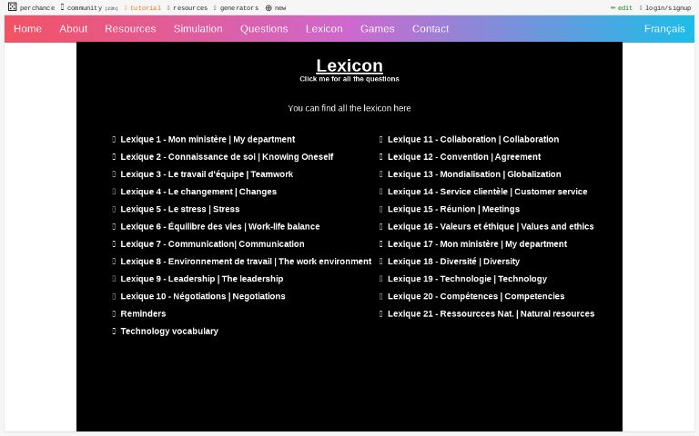 Lexicon ― Perchance Generator