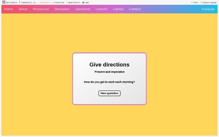 Give directions ― Perchance Generator