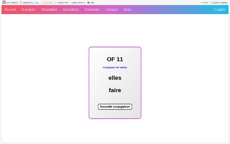 OF 11 ― Perchance Generator