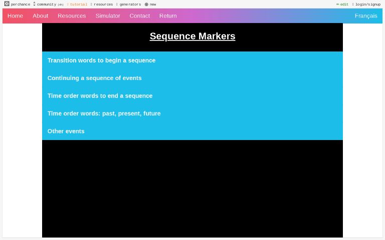 Sequence Markers ― Perchance Generator