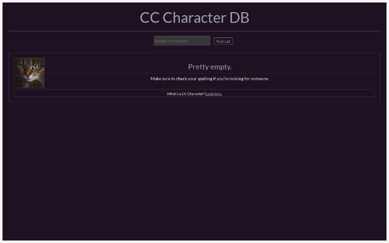 CC Character DB ― Perchance Generator