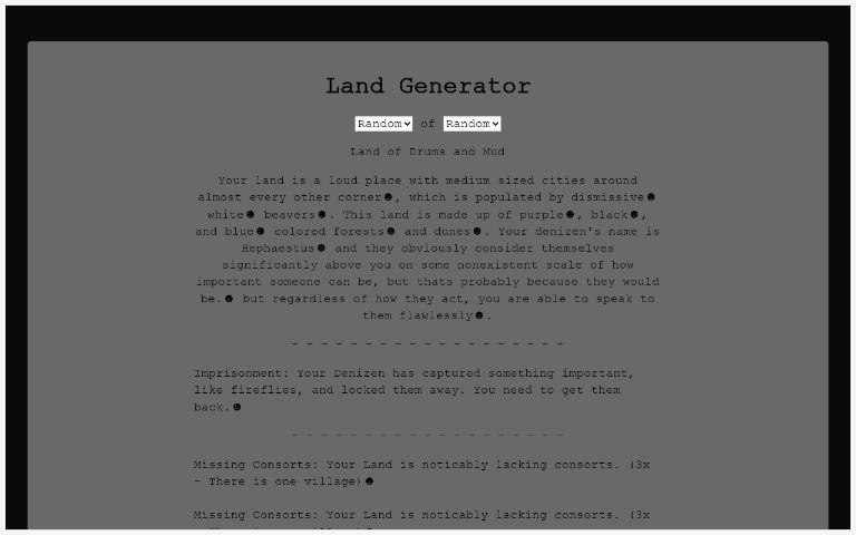 Land Generator