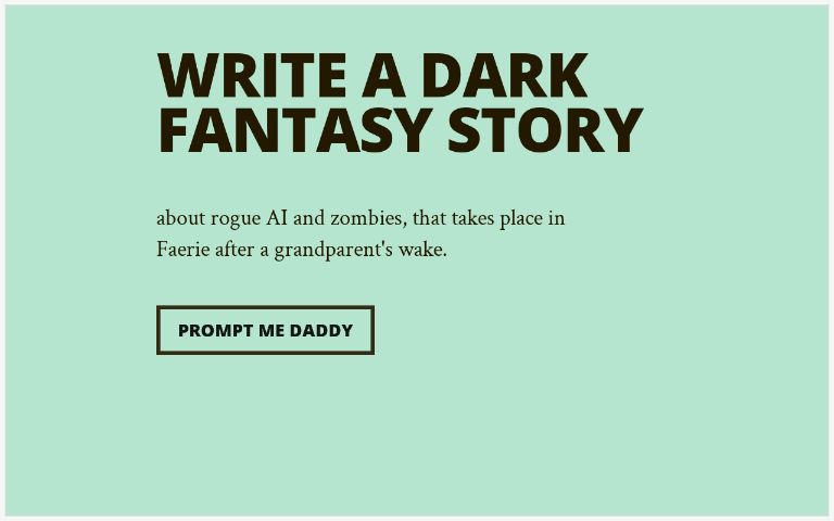 Unhinged Story Prompt Generator