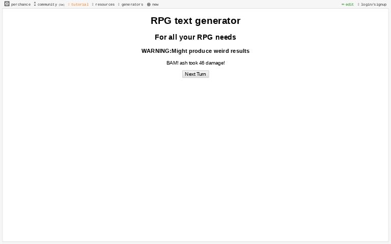 RPG text generator