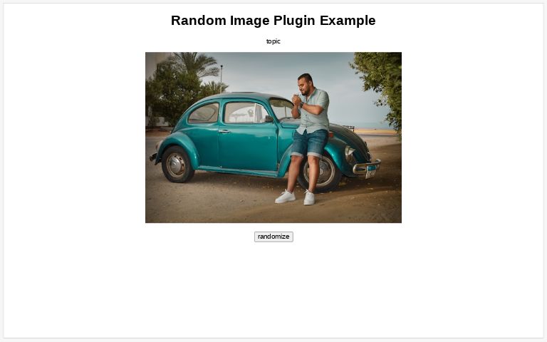 Random Image Plugin Example