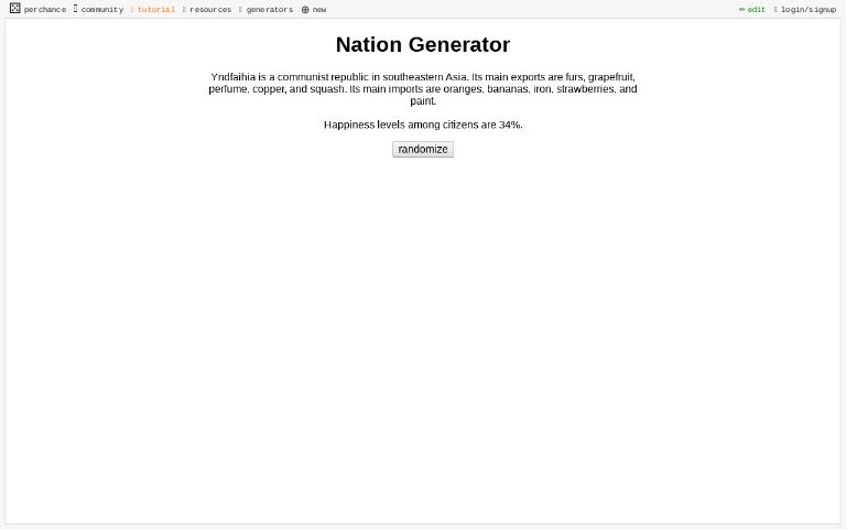 Nation Generator