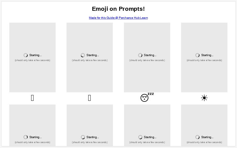 Emoji on Prompts! ― Perchance Generator