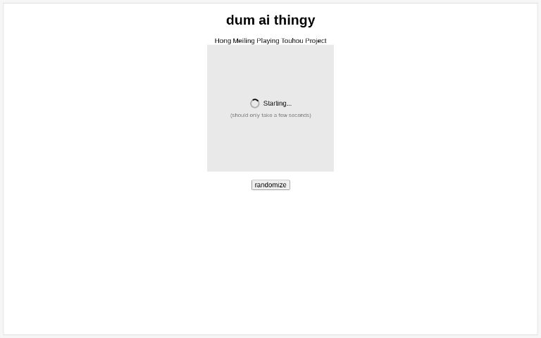 dum ai thingy ― Perchance Generator