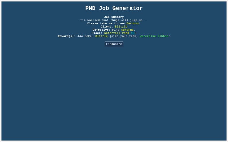 PMD Job Generator