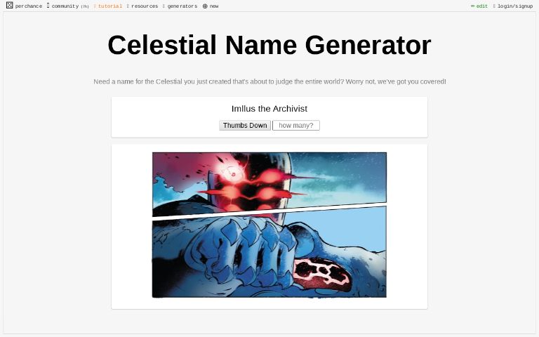Celestial Name Generator