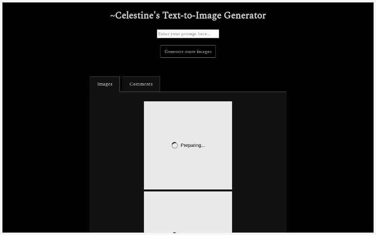 ~Celestine's Text-to-Image Generator