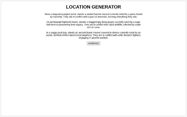 LOCATION GENERATOR