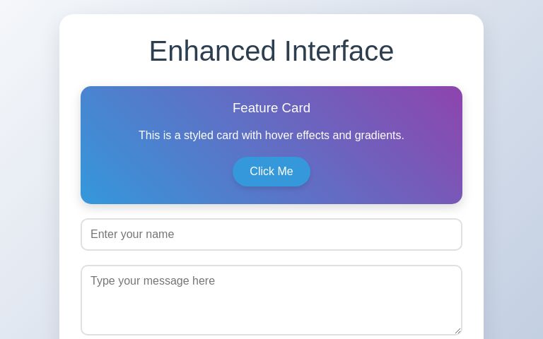 Enhanced Interface ― Perchance Generator