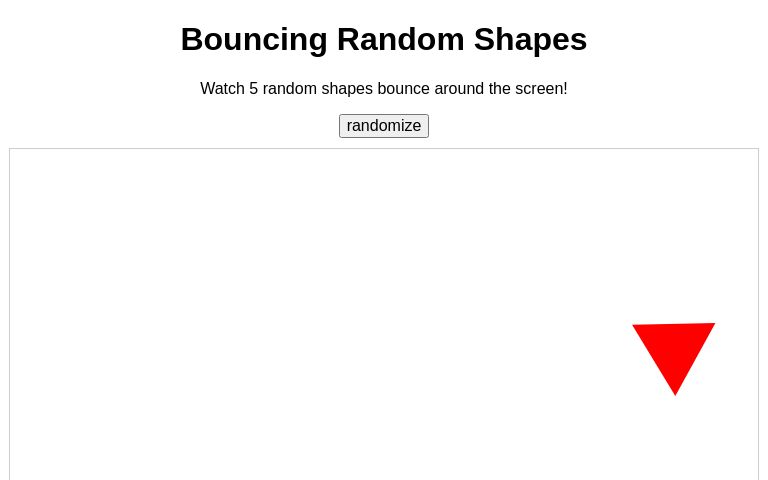 Bouncing Random Shapes ― Perchance Generator