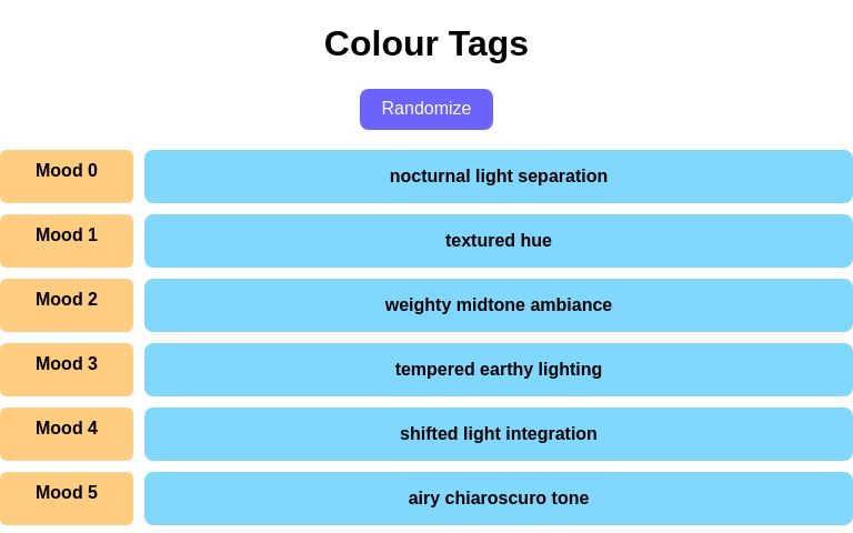 Light Tags ― Perchance Generator
