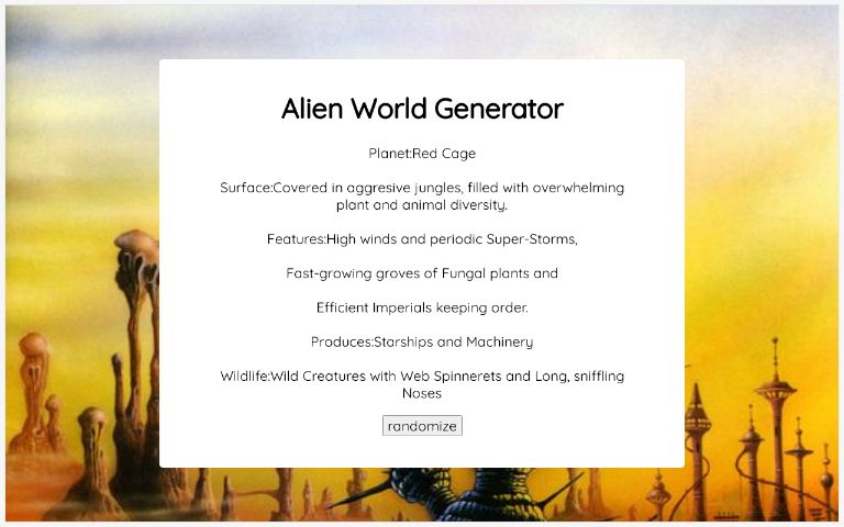 Alien World Generator