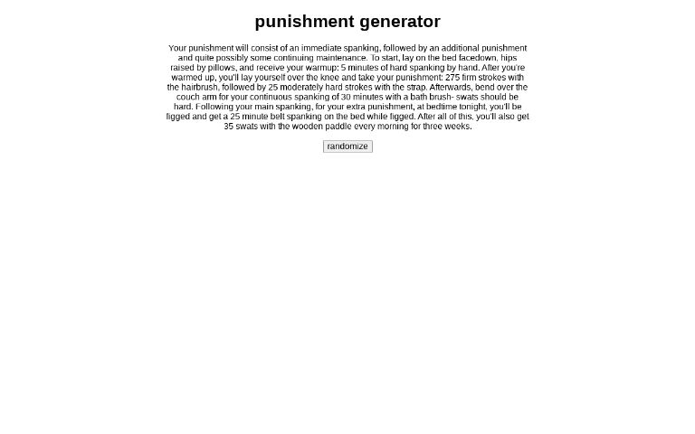 punishment generator