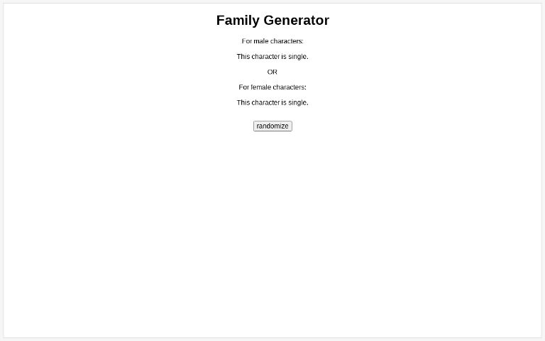 Family Generator