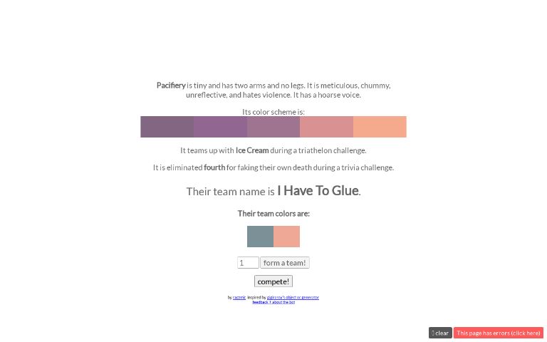Object Show Character Generator edited to have less limbs