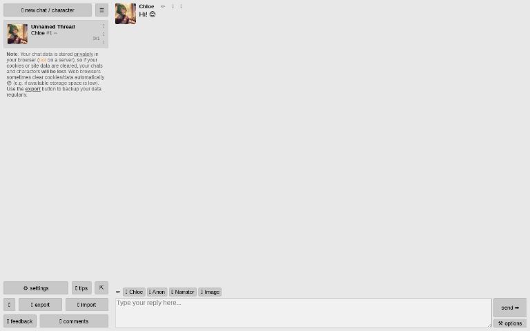 AI Character Chat (online, free, no sign-up, unlimited)