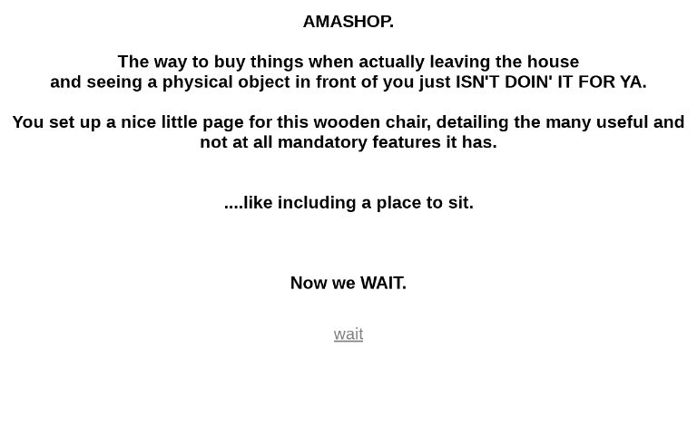 AMASHOP.The way to buy things when actually leaving the houseand seeing a physical object in ...
