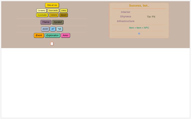 Chaos Engine ― Perchance Generator