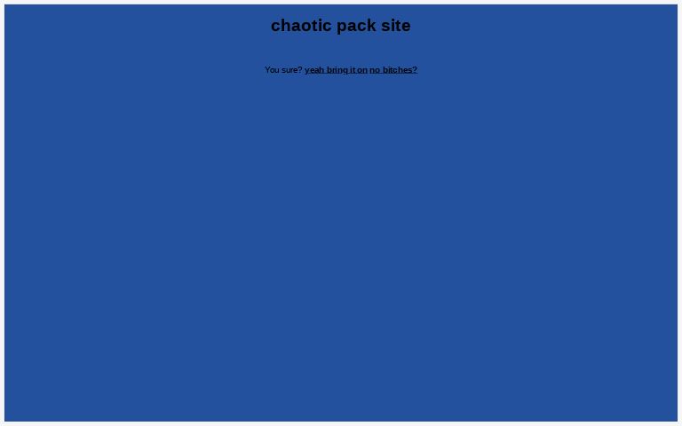 chaotic pack site ― Perchance Generator