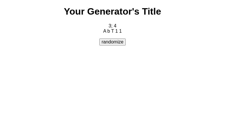 Character Body Build By Onalla ― Perchance Generator