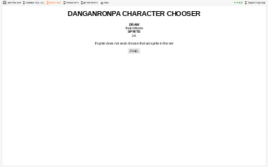 DANGANRONPA CHARACTER CHOOSER ― Perchance Generator
